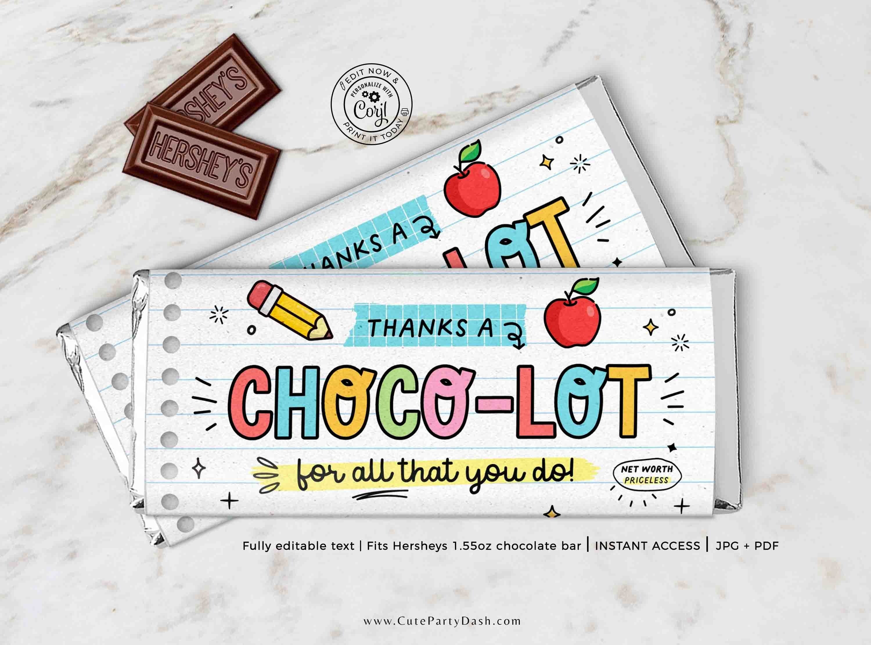 chocolate bar template