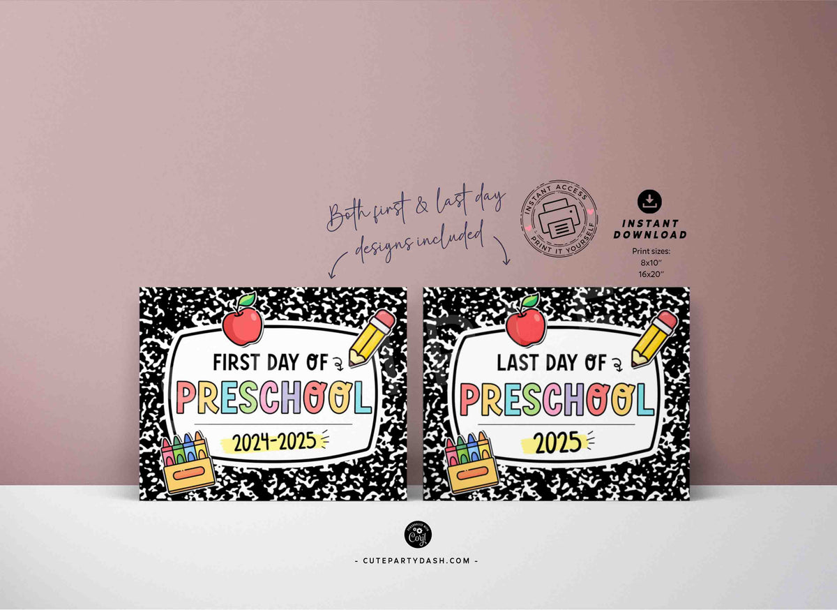 Editable Back to School Sign Bundle Printable INSTANT DOWNLOAD – Cute ...