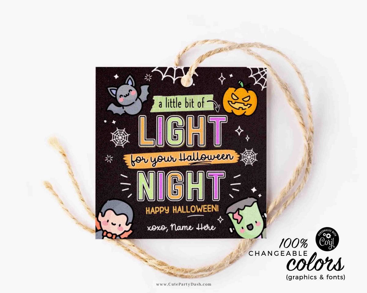 Printable Halloween Treat Gift Tag – Cute Party Dash