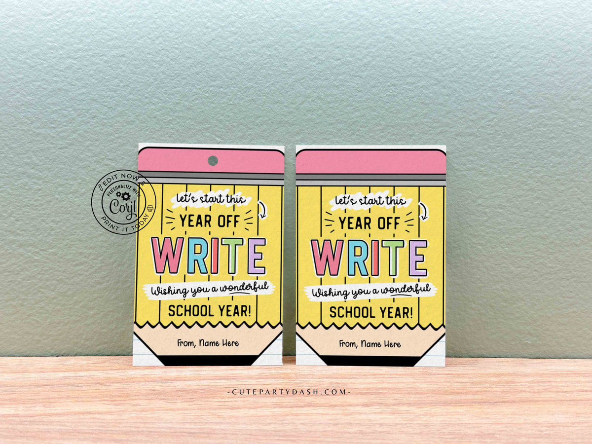 Let's start this year off WRITE Pen Marker gift tags. – Cute Party Dash