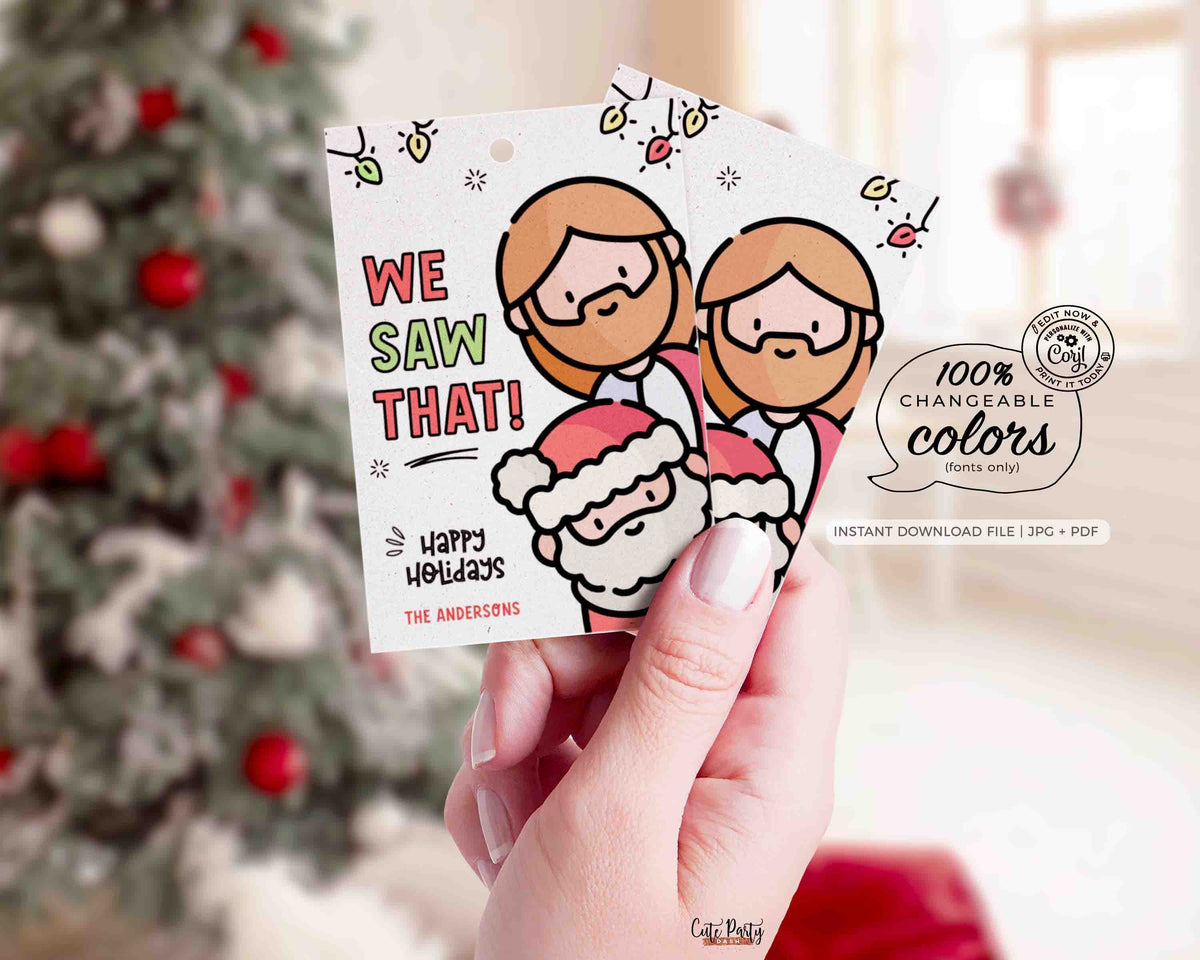 Funny Christmas Gift Tags Printable INSTANT DOWNLOAD – Cute Party Dash