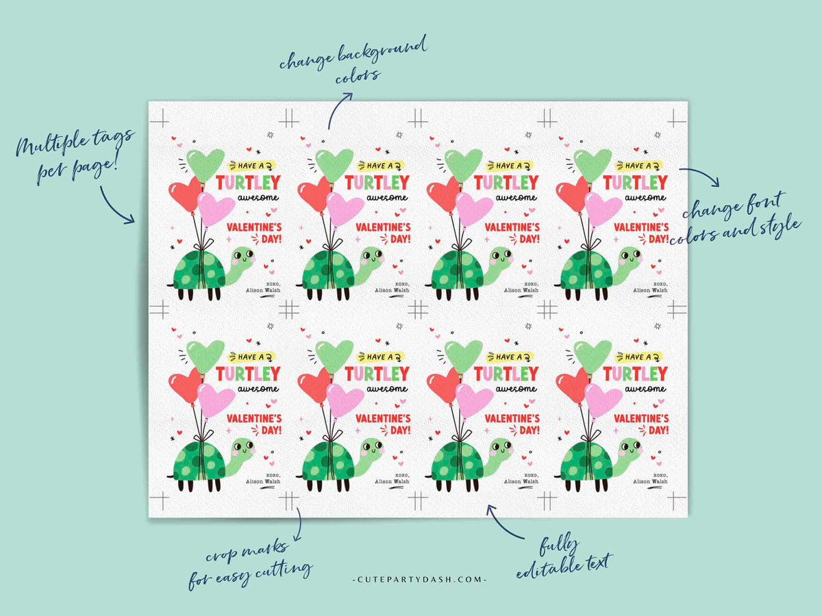 Valentine's Day Kids Classroom Punny Tags Printable INSTANT DOWNLOAD H ...