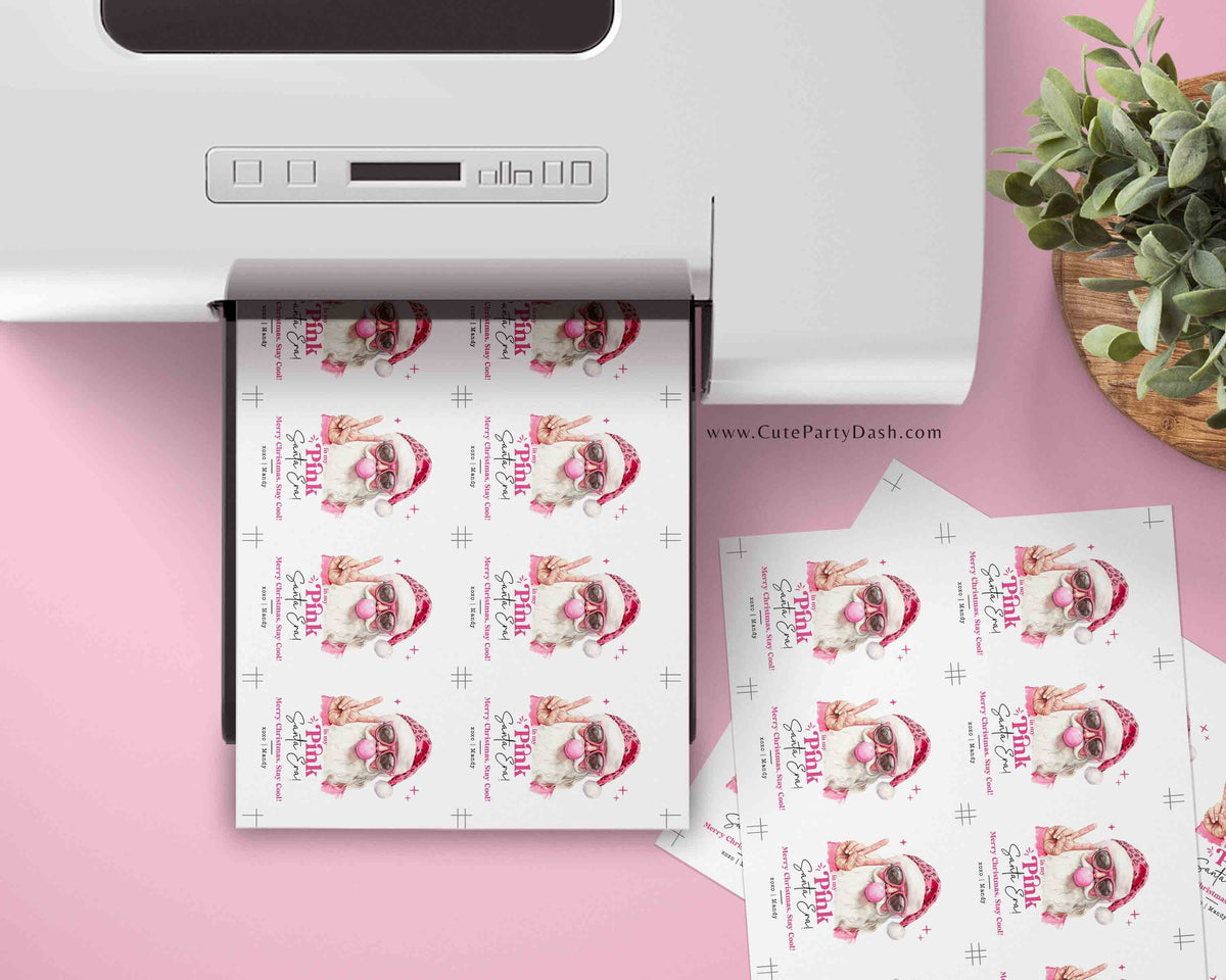 In My Pink Santa Era Christmas Gift Tag Printable INSTANT DOWNLOAD ...