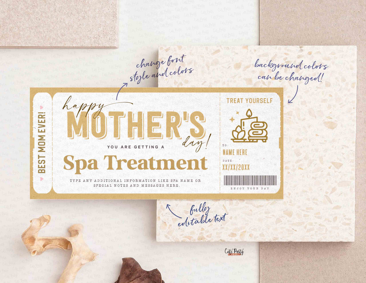 spa ticket template