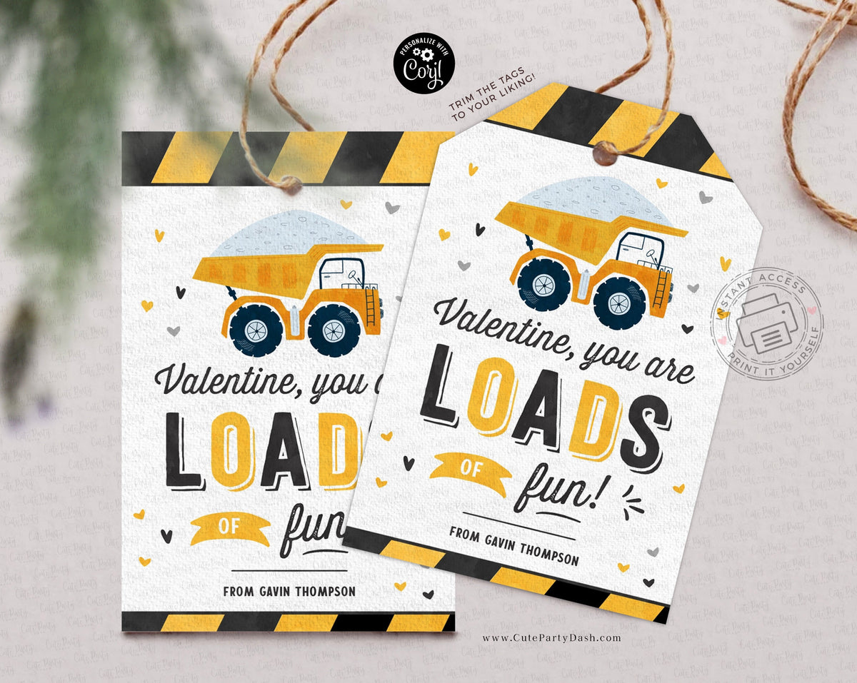 Loads of Fun Valentine's Day Kids Gift Tags – Cute Party Dash