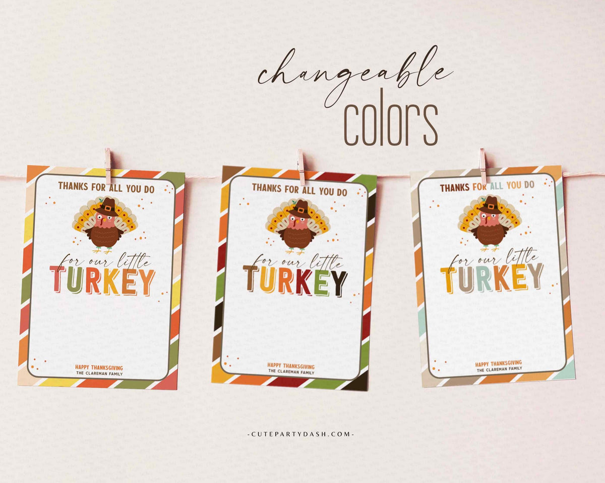 Teacher Thanksgiving Gift Card Holder template INSTANT Download – Cute ...