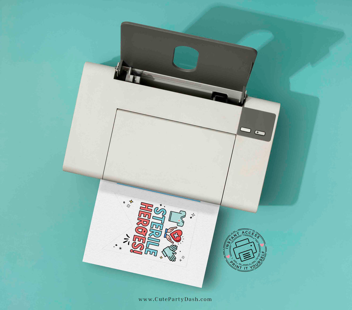 Happy Sterile Processing Week Banner Printable Decor – Cute Party Dash