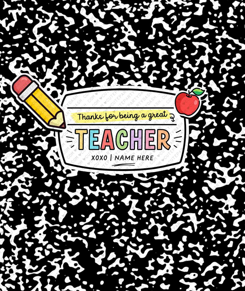 Teacher Thank You Gift Chocolate Bar Wrapper Printable INSTANT DOWNLOAD ...
