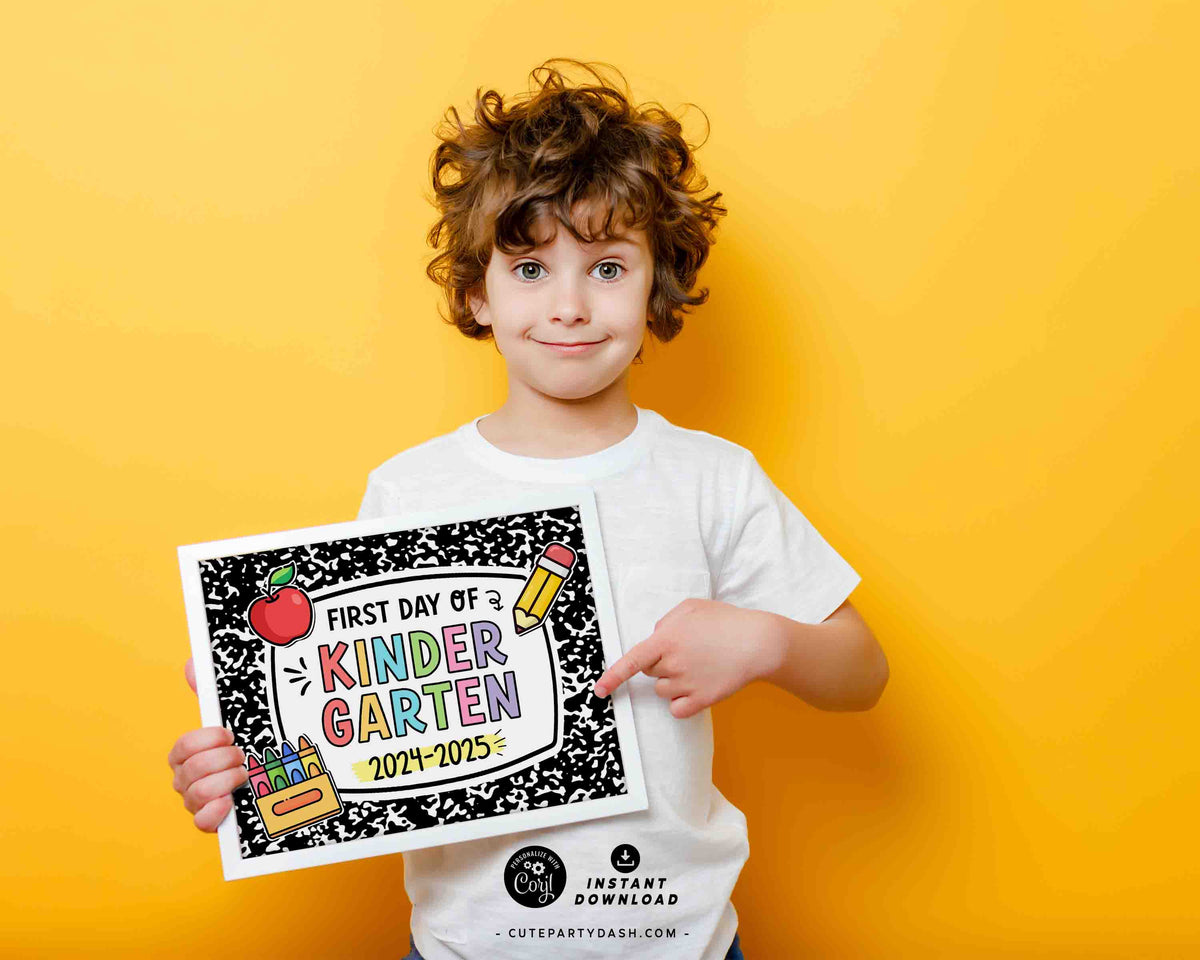 Editable Back to School Sign Bundle Printable INSTANT DOWNLOAD – Cute ...