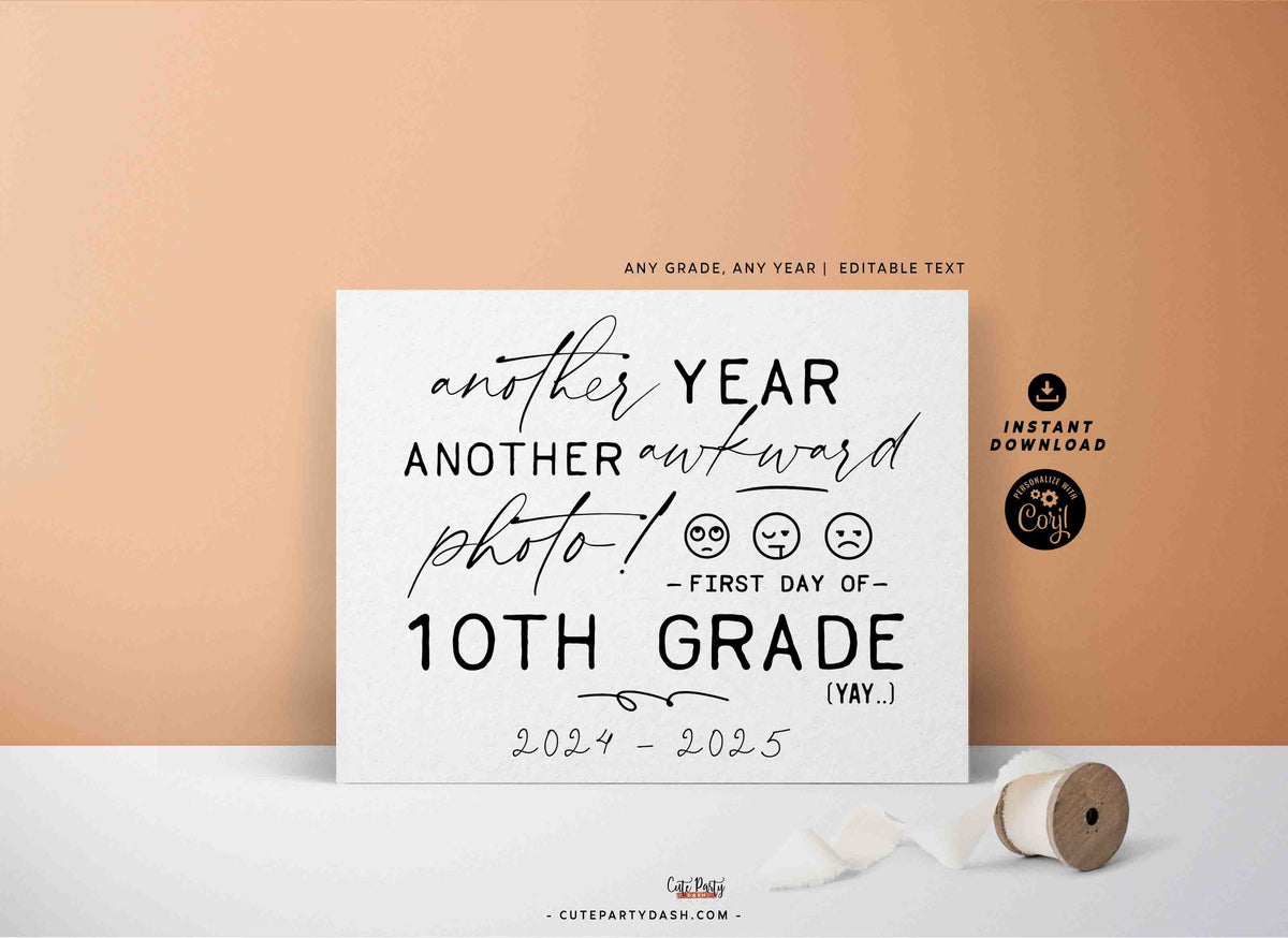 Editable Back to School Sign Bundle Printable INSTANT DOWNLOAD – Cute ...