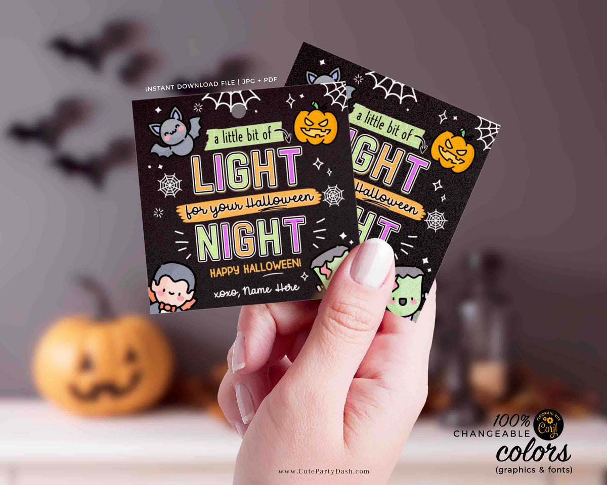 Printable Halloween Treat Gift Tag – Cute Party Dash