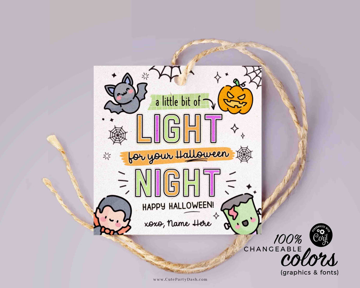 Printable Halloween Treat Gift Tag – Cute Party Dash