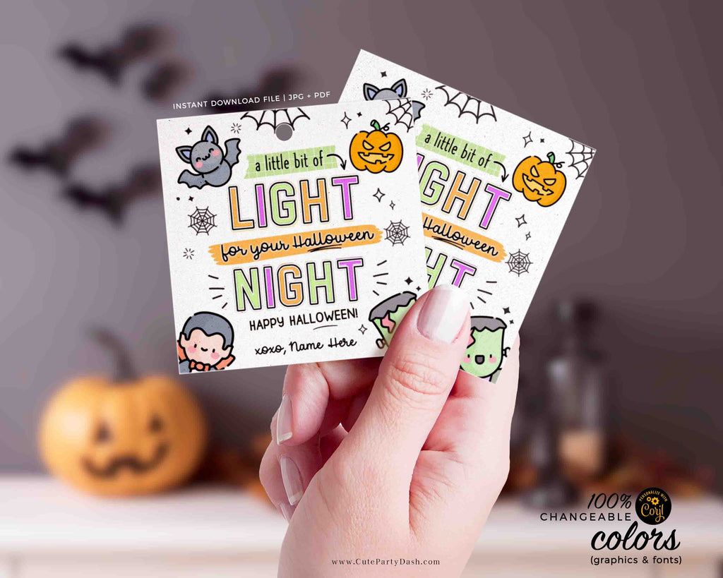 Printable Halloween Treat Gift Tag – Cute Party Dash