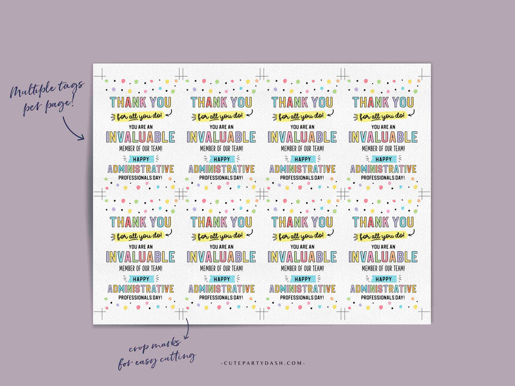 Happy Administrative Professionals Week Thanks for all you do Tags ...