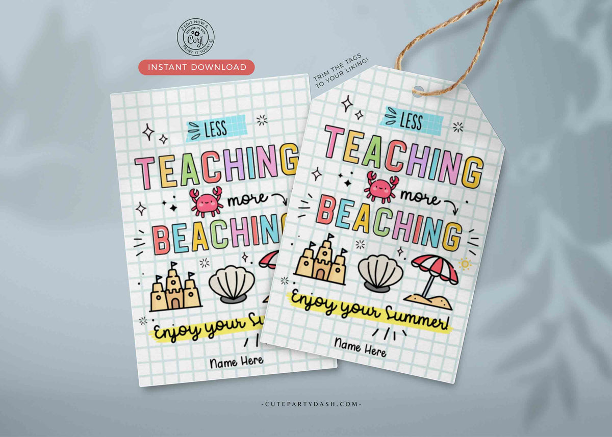 Printable Have a Great Summer Gift Tag – Cute Party Dash