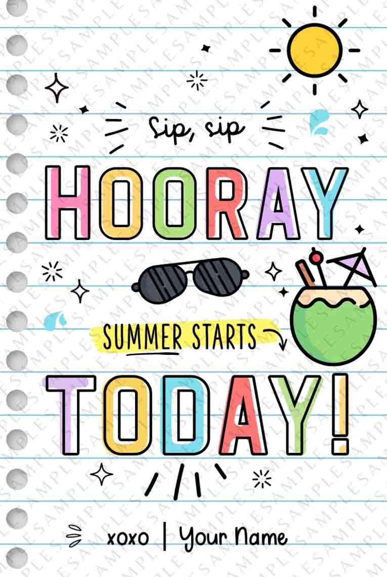 Printable Have a Great Summer Gift Tag – Cute Party Dash