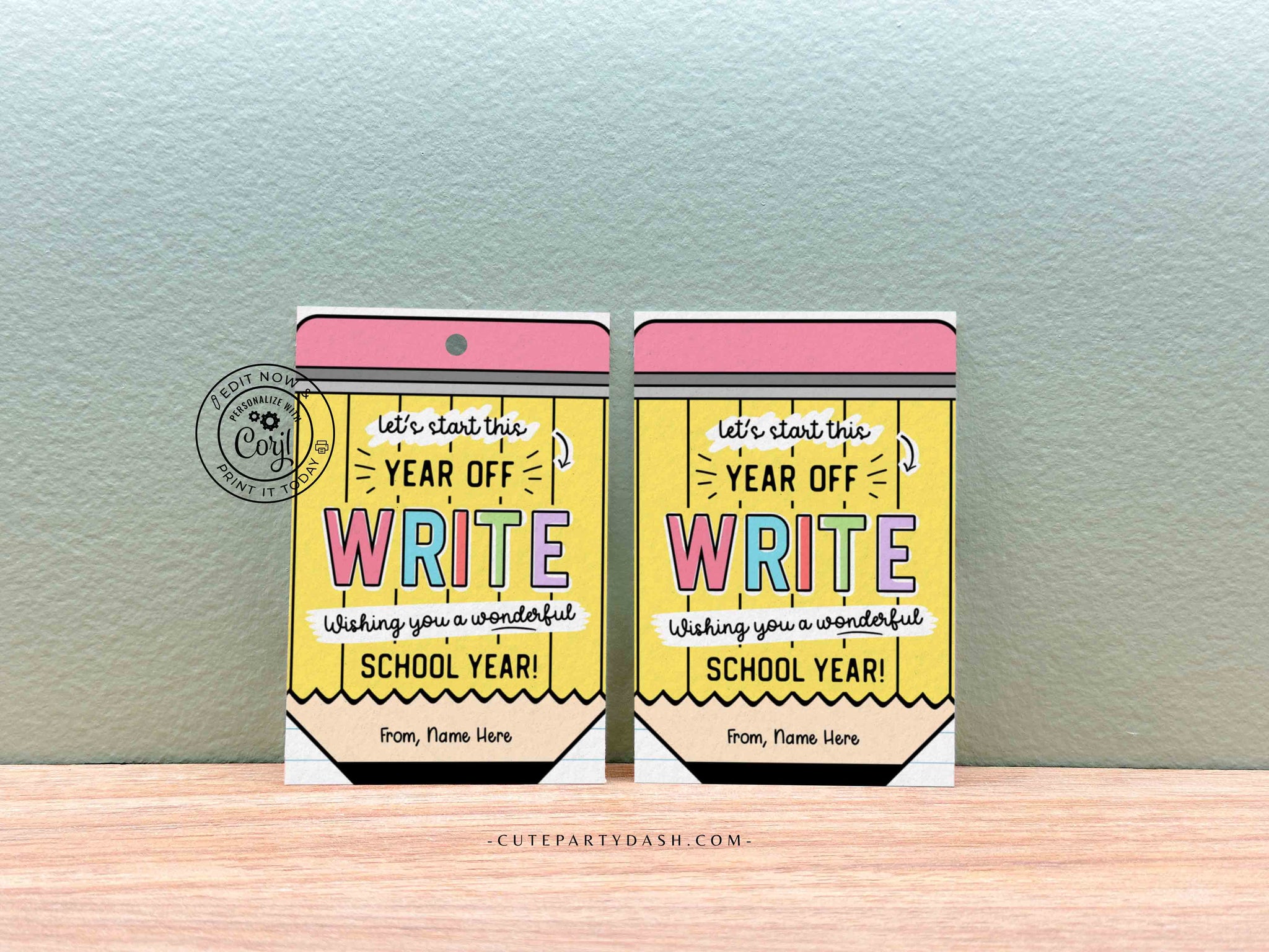 Let's start this year off WRITE Pen Marker gift tags. – Cute Party Dash