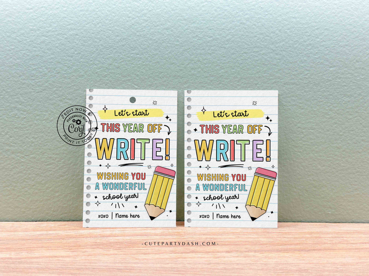 Let's start this year off WRITE Pen Marker gift tags. – Cute Party Dash