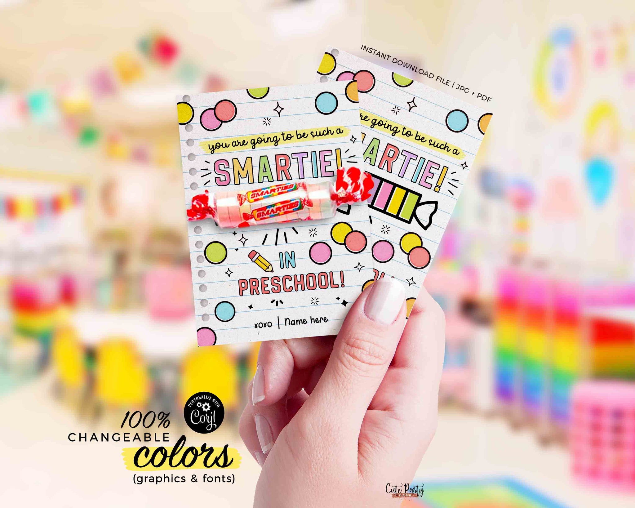 You are going to be such a smartie Starties candy Gift Tag – Cute Party ...