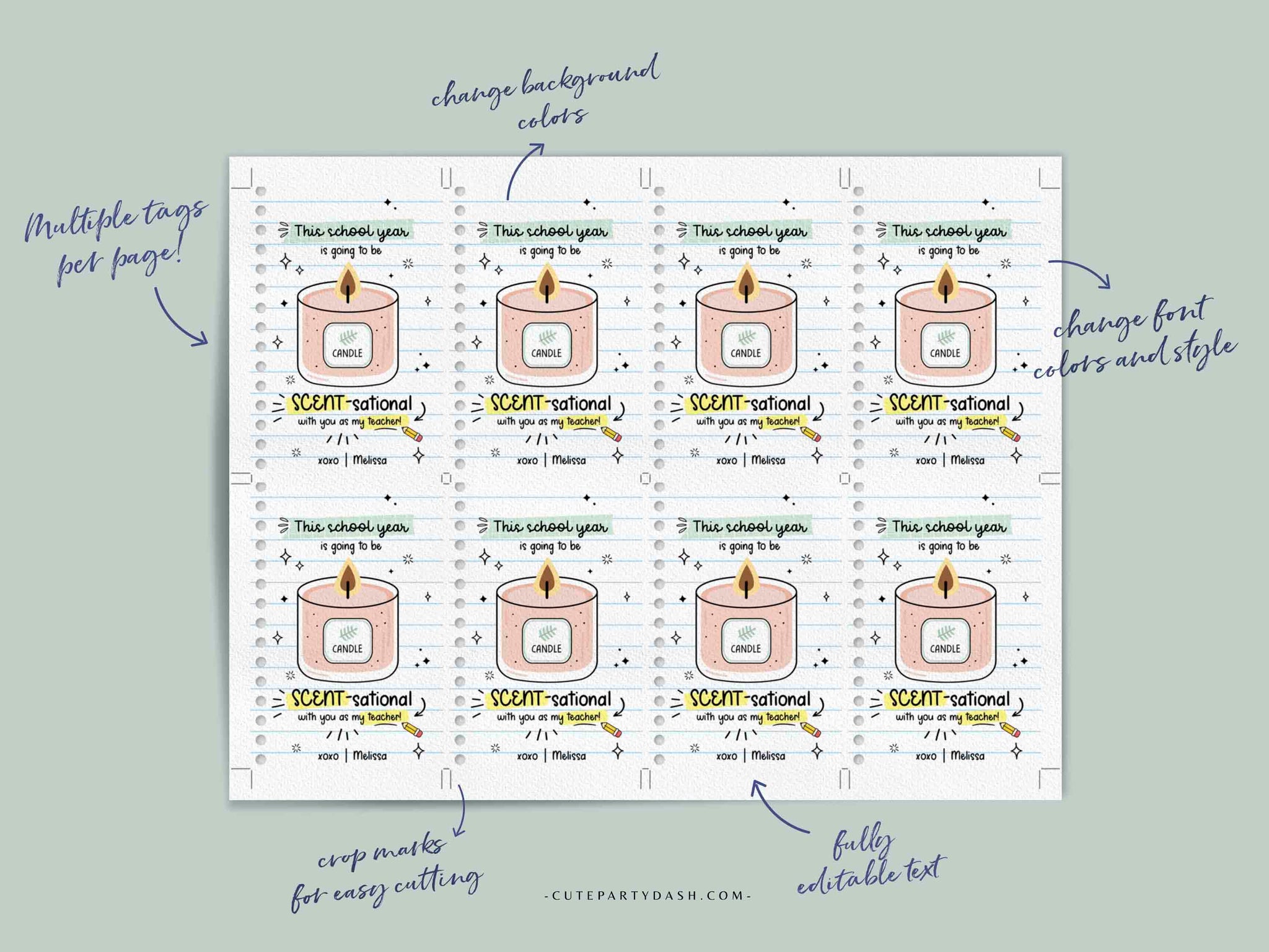 This school year is going to be SCENT-Sational with you as my teacher ...