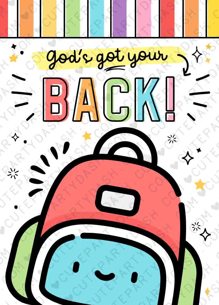 Sunday School Printable Backpack Prayer Tag – Cute Party Dash