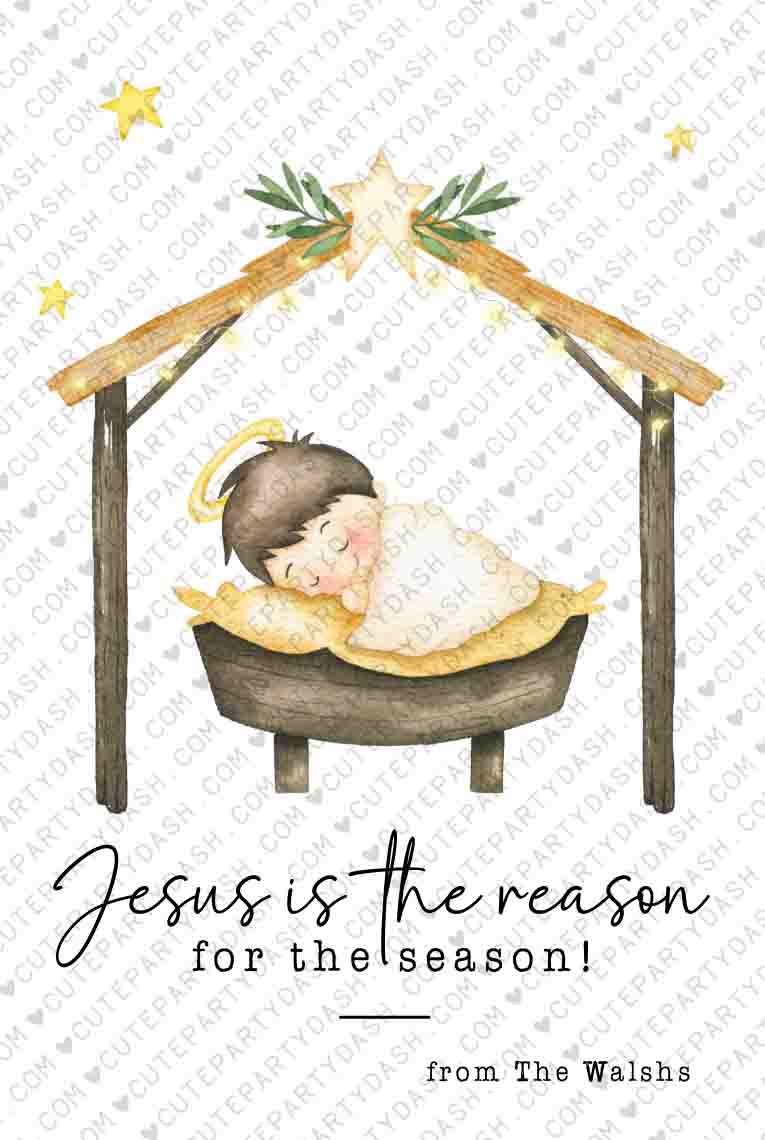 Christmas Jesus is the reason for the season gift tags INSTANT DOWNLOAD ...