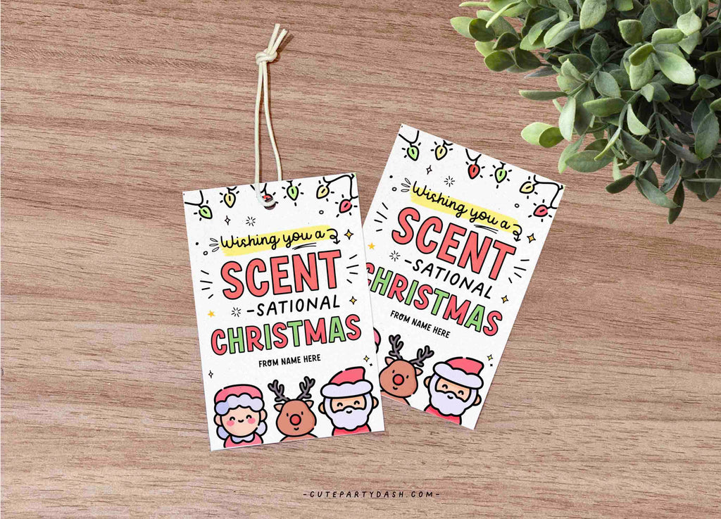 Christmas Merry Christmas gift tags Printable INSTANT DOWNLOAD – Cute ...