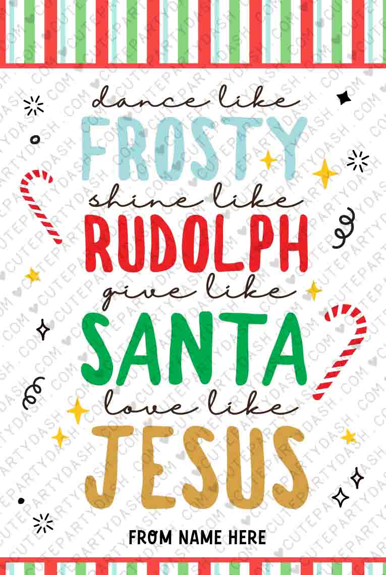 Christmas Merry Christmas gift tags Printable INSTANT DOWNLOAD – Cute ...