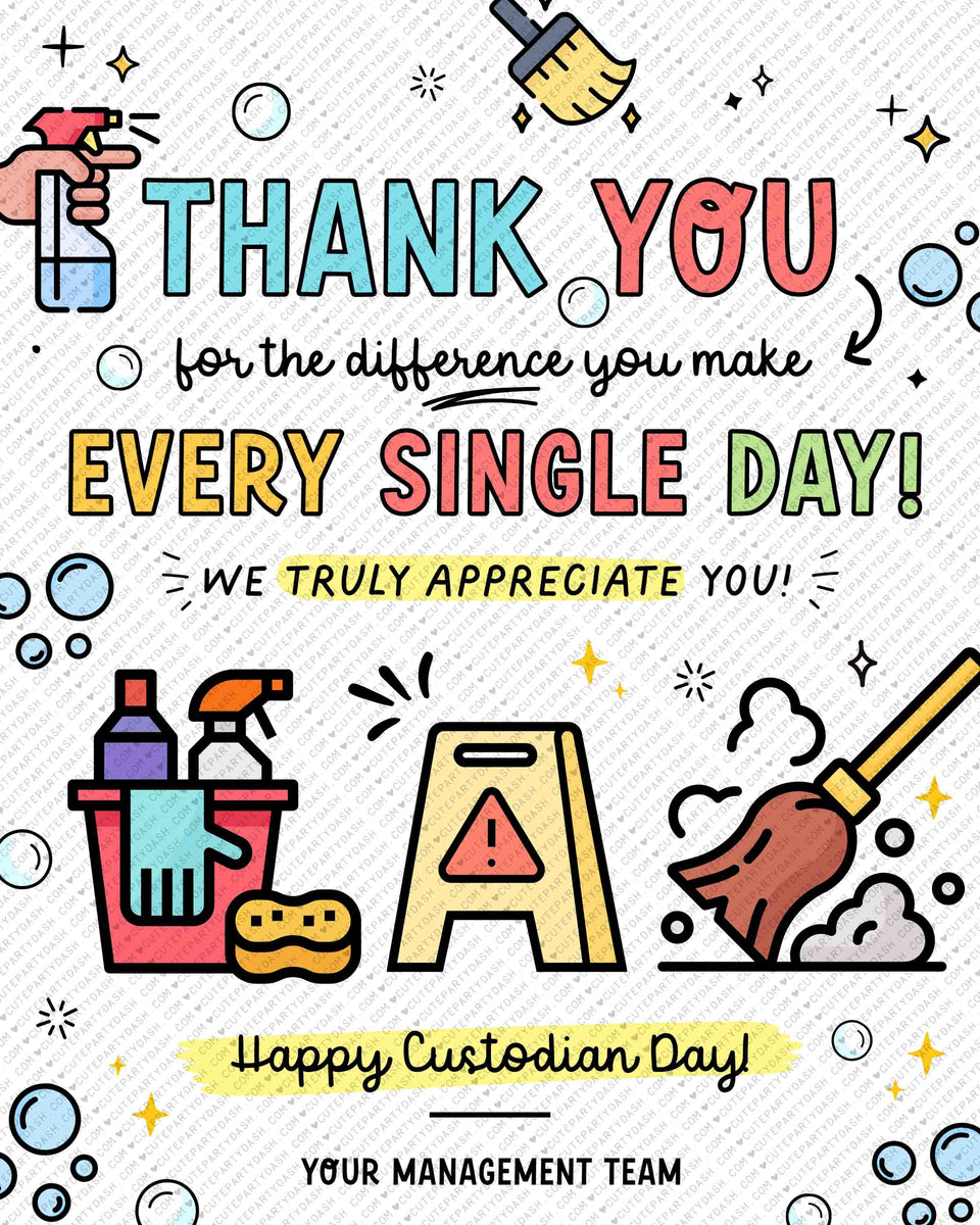 Housekeeping Appreciation Week Sign Printable INSTANT DOWNLOAD – Cute ...