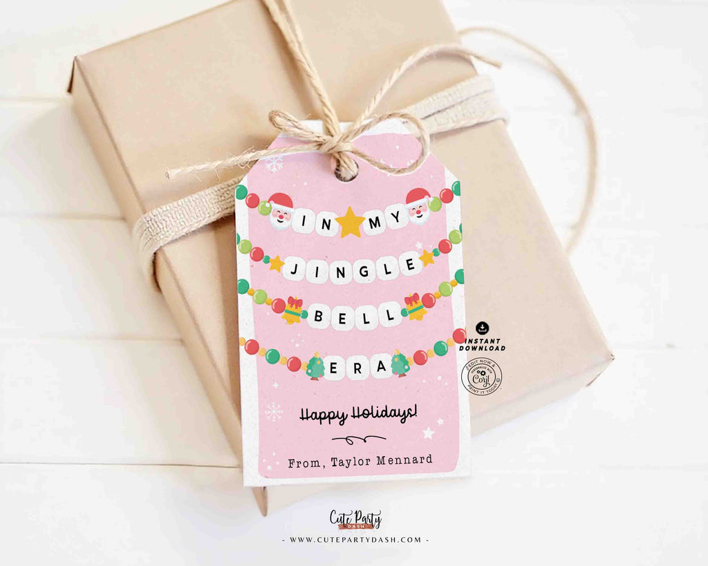 In My Christmas Era Gift Tag Printable INSTANT DOWNLOAD – Cute Party Dash