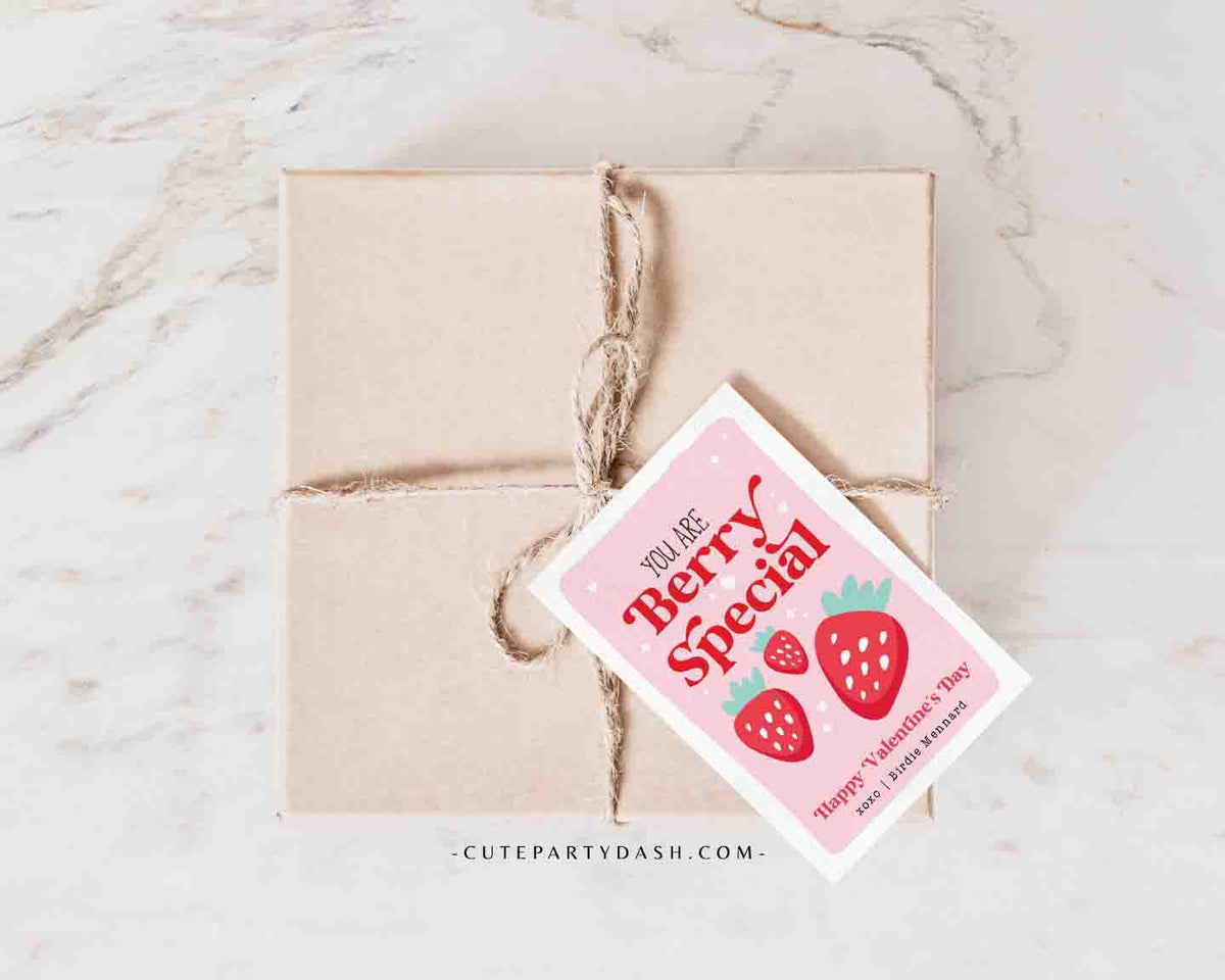 You Are Berry Special Valentine Gift Tag Printable INSTANT DOWNLOAD ...