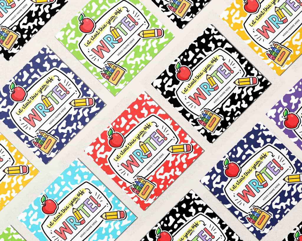 Welcome Back To School Printable Pen Marker Gift Tag – Cute Party Dash