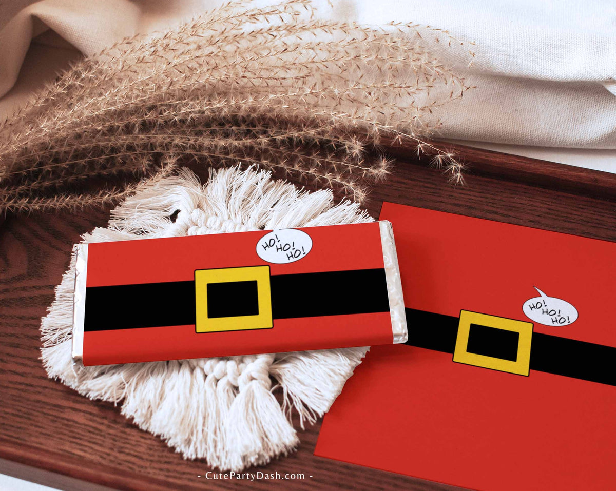 Cute Santa Hohoho Hershey's 1.55oz wrappers - Instant Download – Cute ...