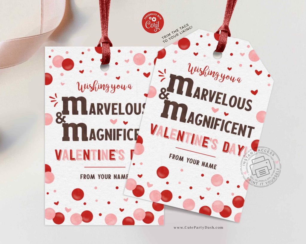 Editable Wishing you a Marvelous and Magnificent Valentine's Day gift ...