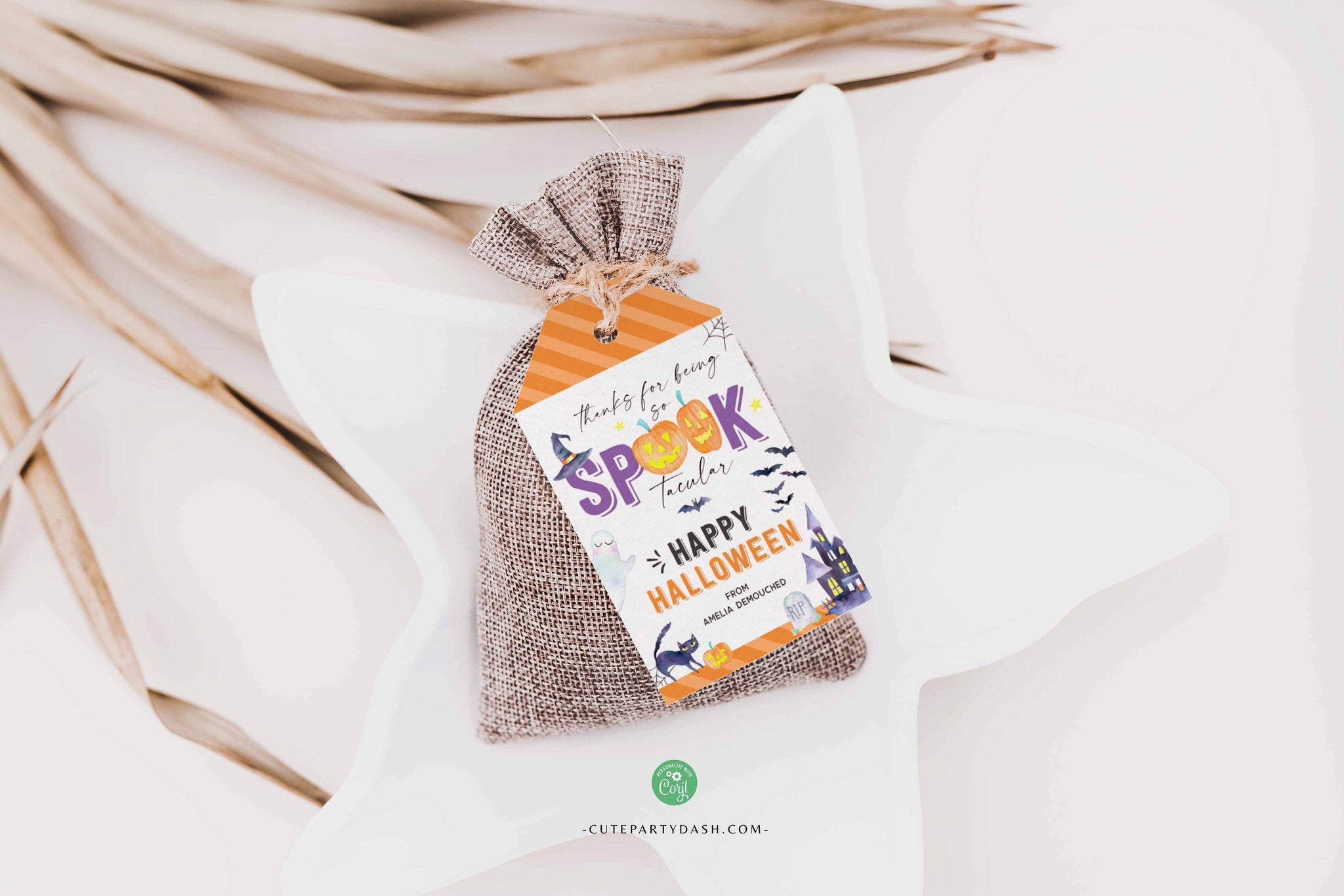 Thank you for being spooktacular Teacher tag, Halloween Gift tag - Dig ...