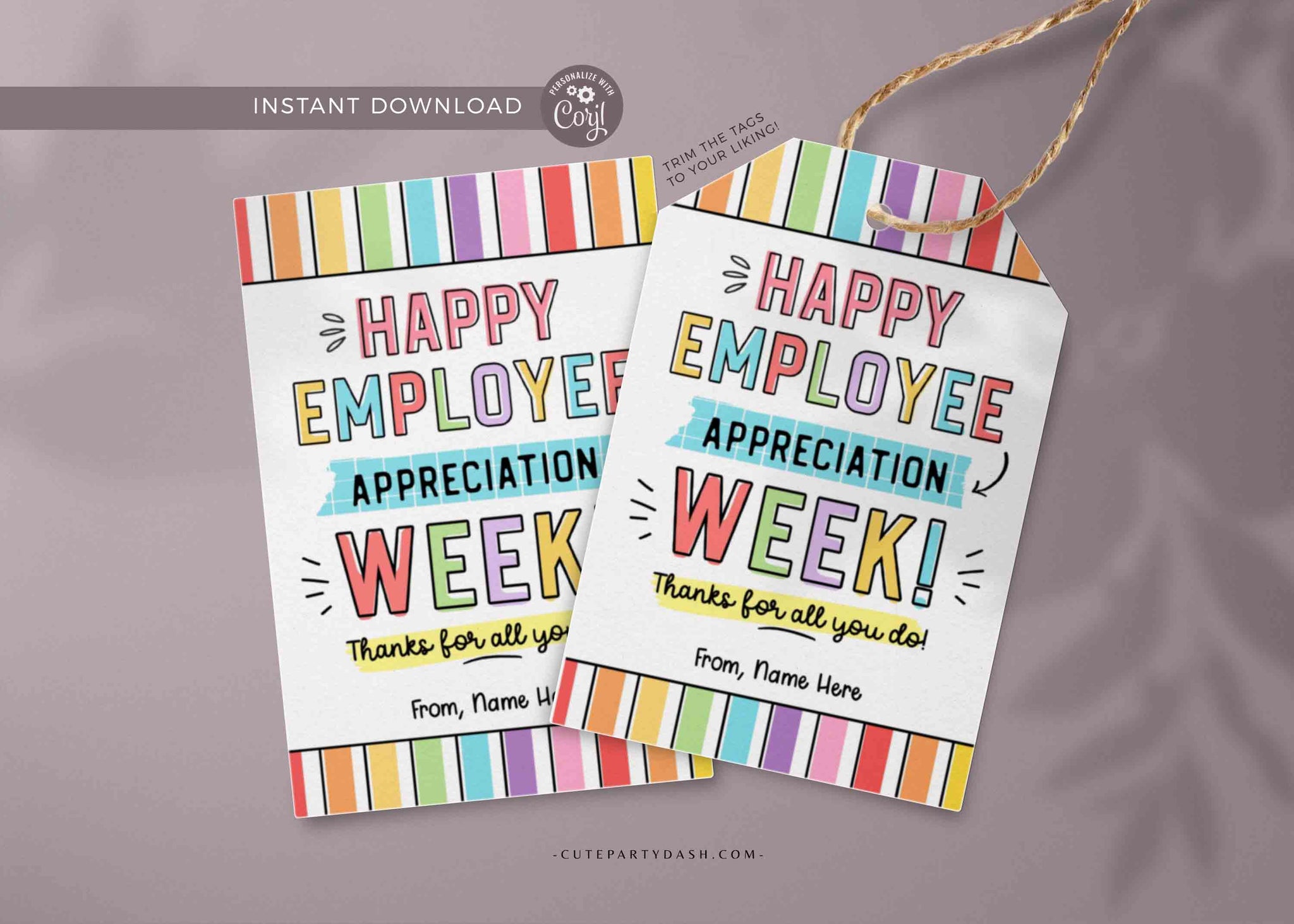 Happy Employee Appreciation Week Thanks for all you do Tags – Cute ...