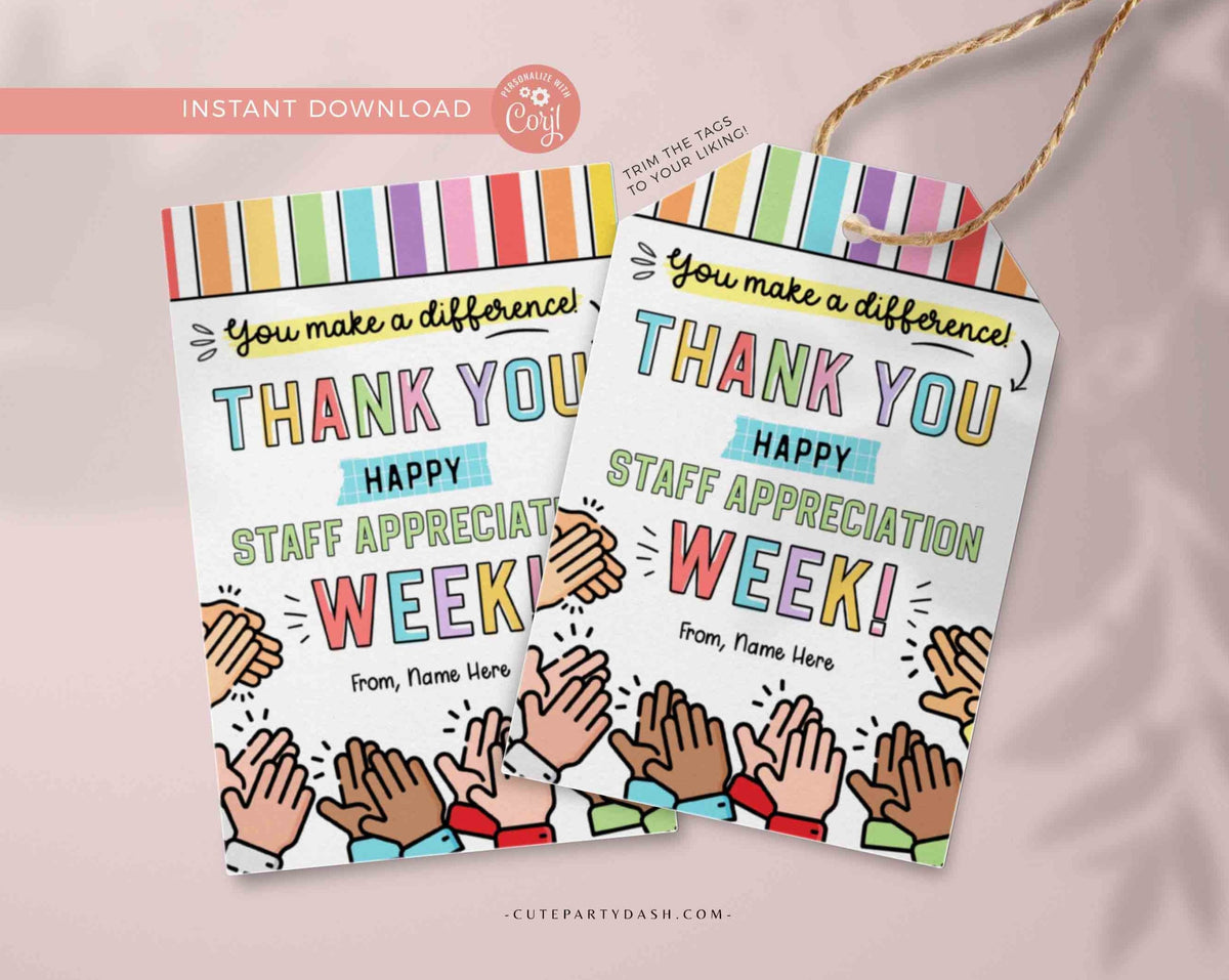 Happy Employee Appreciation Week Thanks for all you do Tags – Cute ...